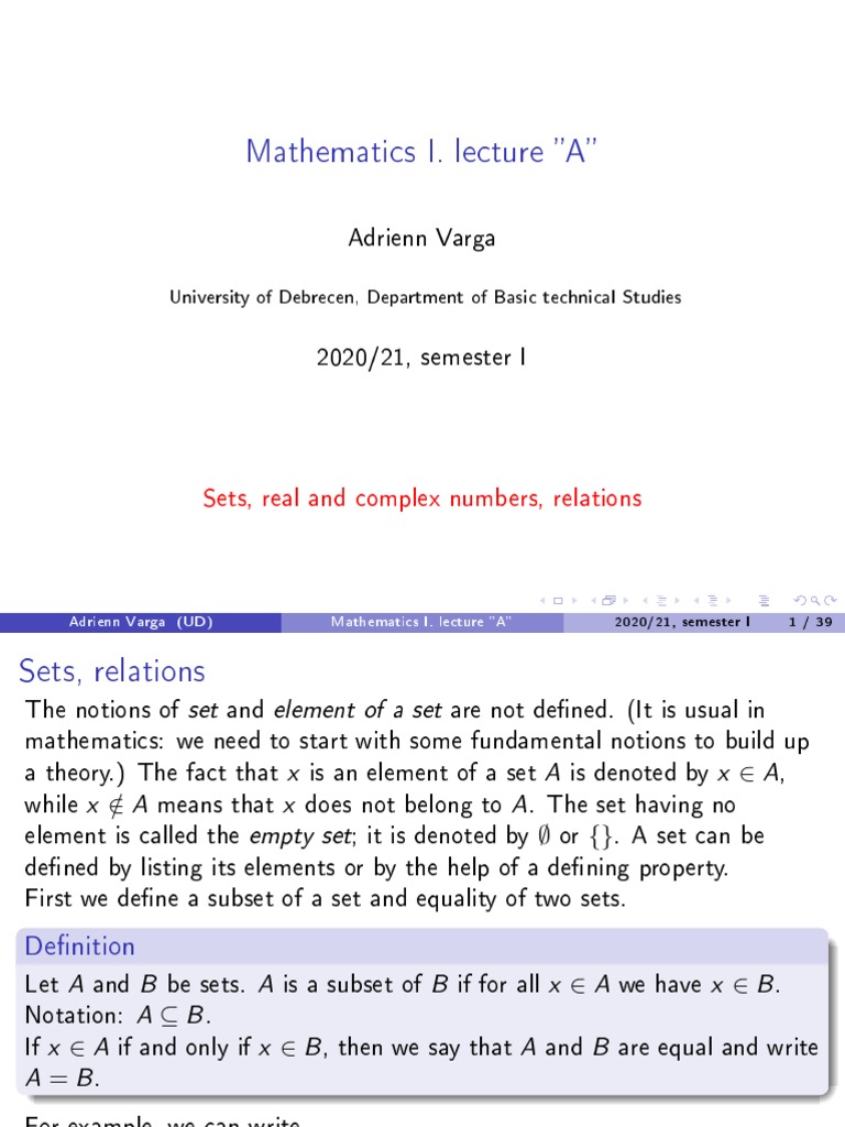 MATH1 | PDF