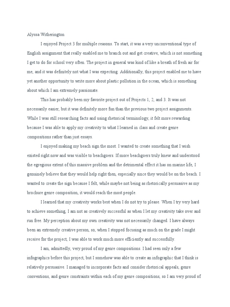 English Project 3 Reflection | Download Free PDF | Communication ...