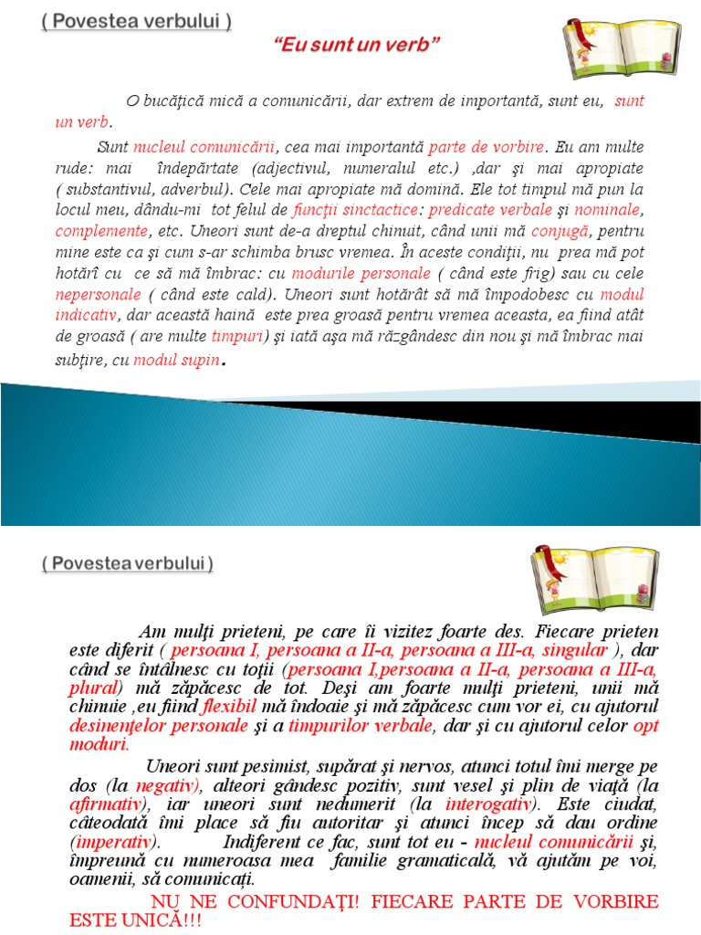 Povestea Verbului | PDF