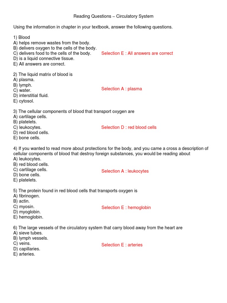 Understanding the Key Components and Functions of the Circulatory ...