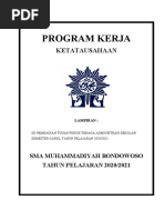 Program Kerja TU Sekolah 2025 | PDF