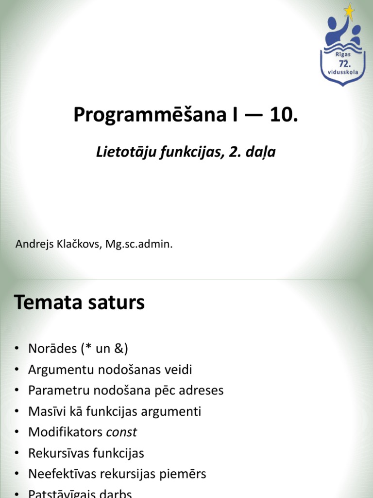 PI 10 1 12 Funkcijas 2 | PDF