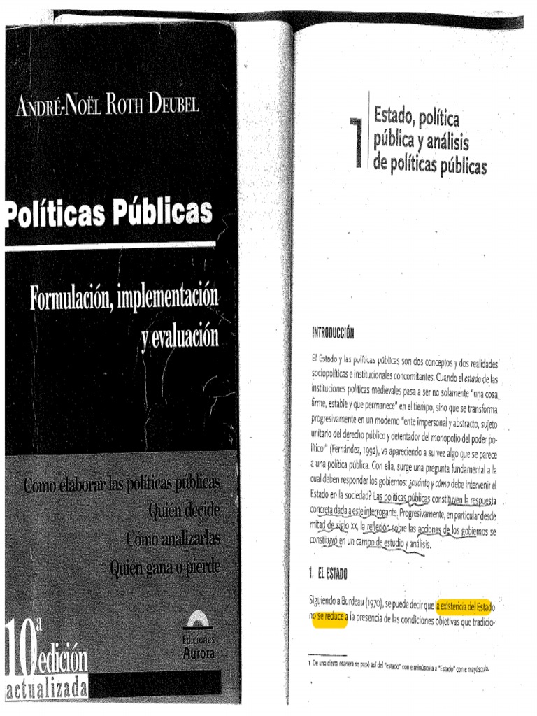 CAP1Políticas Públicas by André Noel Roth Deubel | PDF