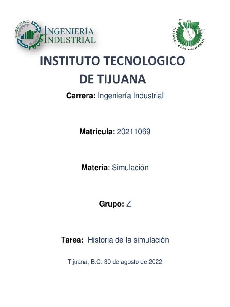 Historia de La Simulacion - Linea Del Tiempo | PDF | Simulación ...