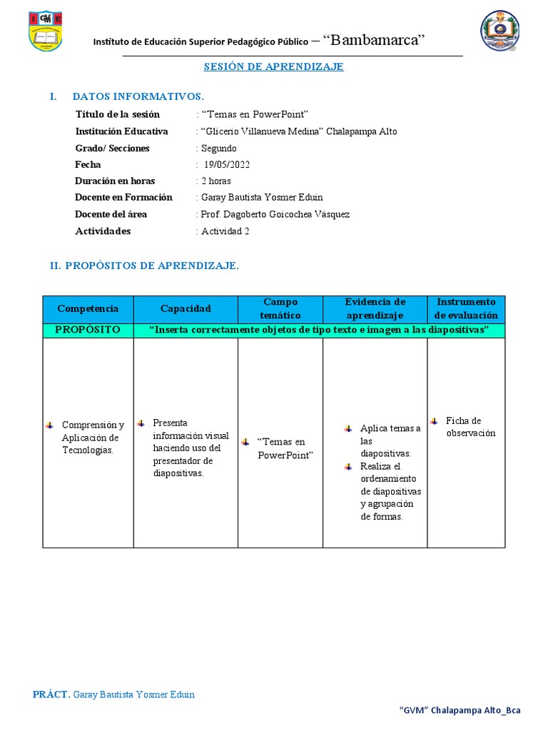 EPT2-U3 - S2 - 2°grado | PDF | Maestros | Evaluación