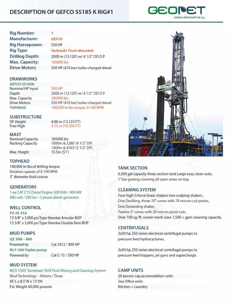 Gefco Ss 185k 2 2 2 3 | PDF | Horsepower | Pump