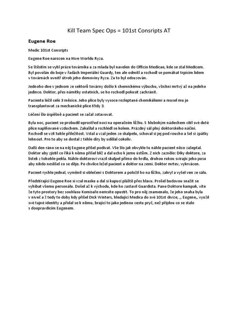 Kill Team Spec Ops | PDF