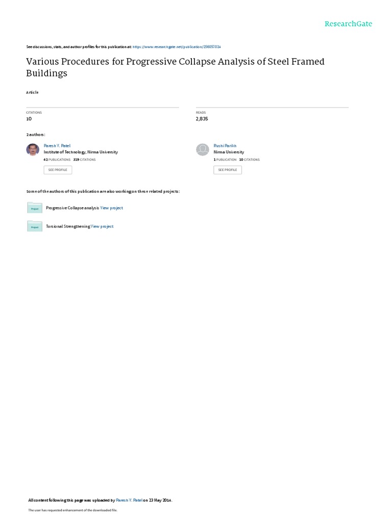 Journal of Structural Engg ICFAI University | PDF | Beam (Structure) | Column