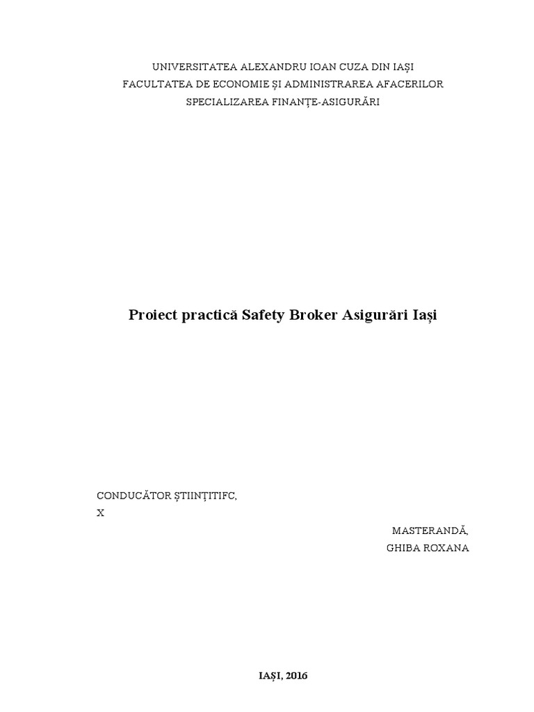 Ghiba Roxana Proiect Practica | PDF