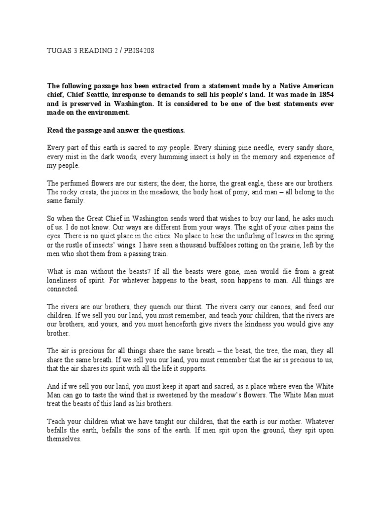 Tugas 3 Reading II - PBIS4208 - 23 Agustus 2019 | PDF