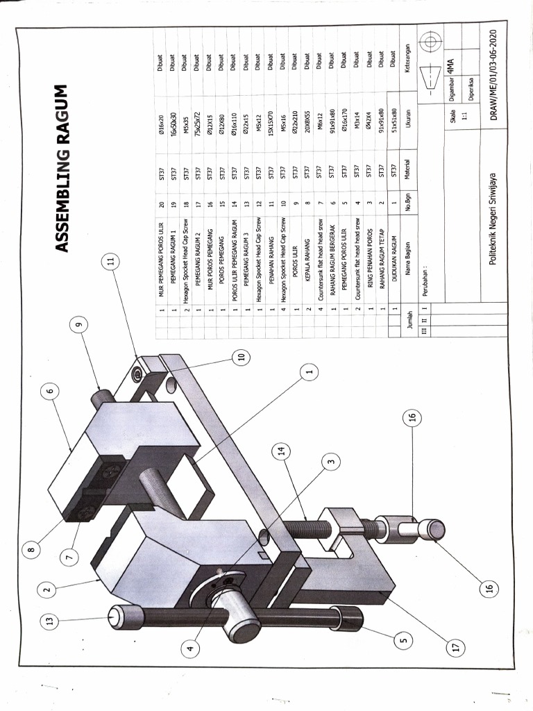Asembling Ragum | PDF