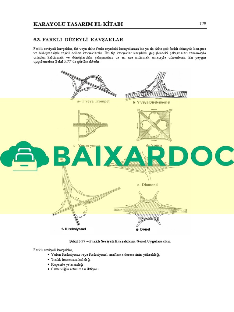 5 2farkli Seviyeli Kavsak Tasarimi | PDF