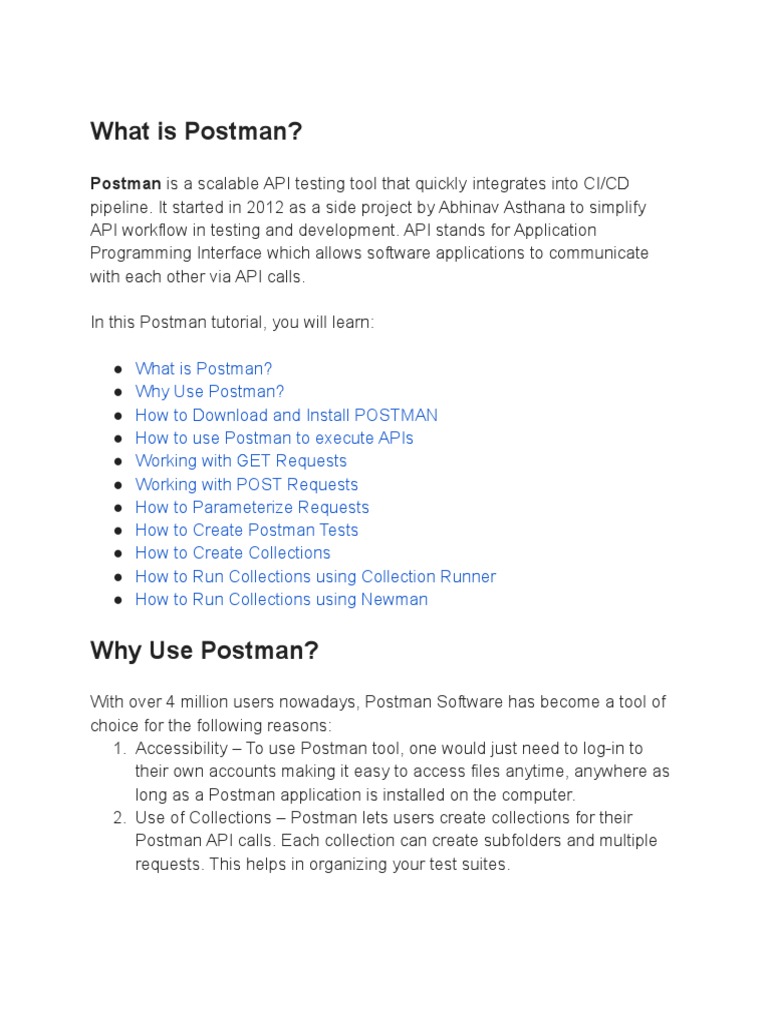 Postman Guru99 Pdf Hypertext Transfer Protocol Command Line Interface