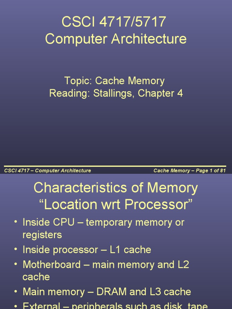 Cache | PDF | Cpu Cache | Computer Data Storage Cache | PDF | Cpu Cache | Computer Data Storage