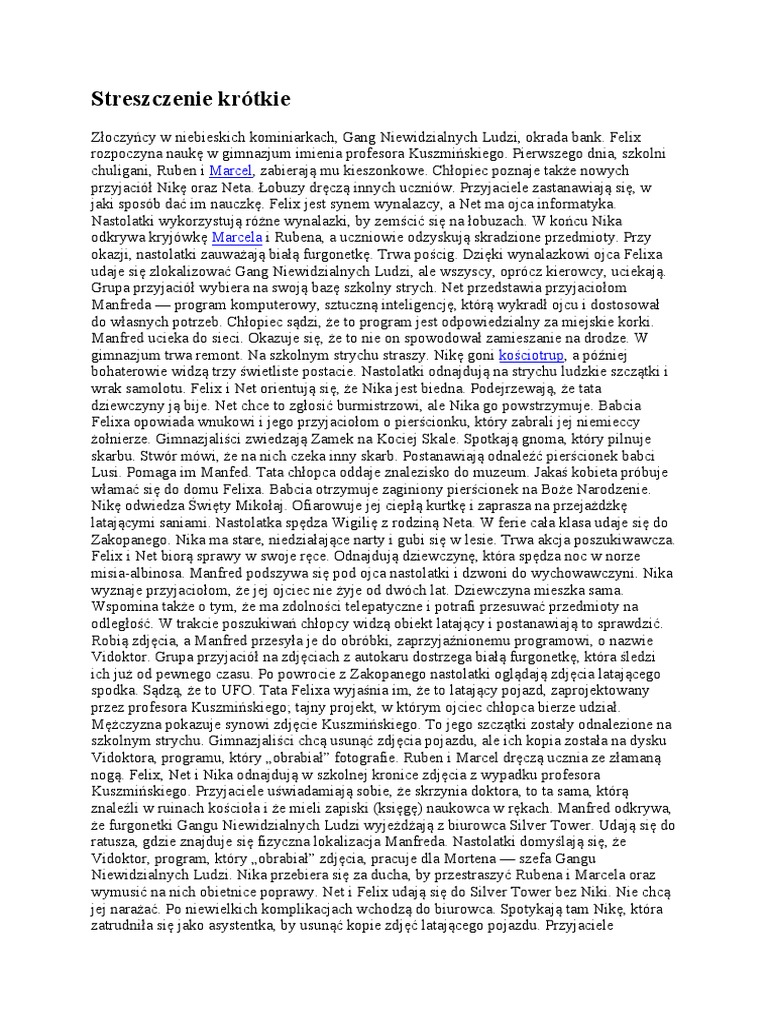 Felix Net Nika Problem Pdf