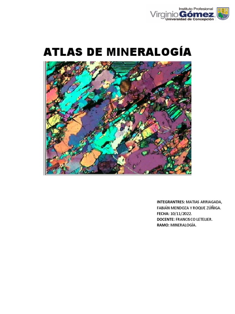 Atlas Mineralogía | PDF | Minerales | Cristalografía
