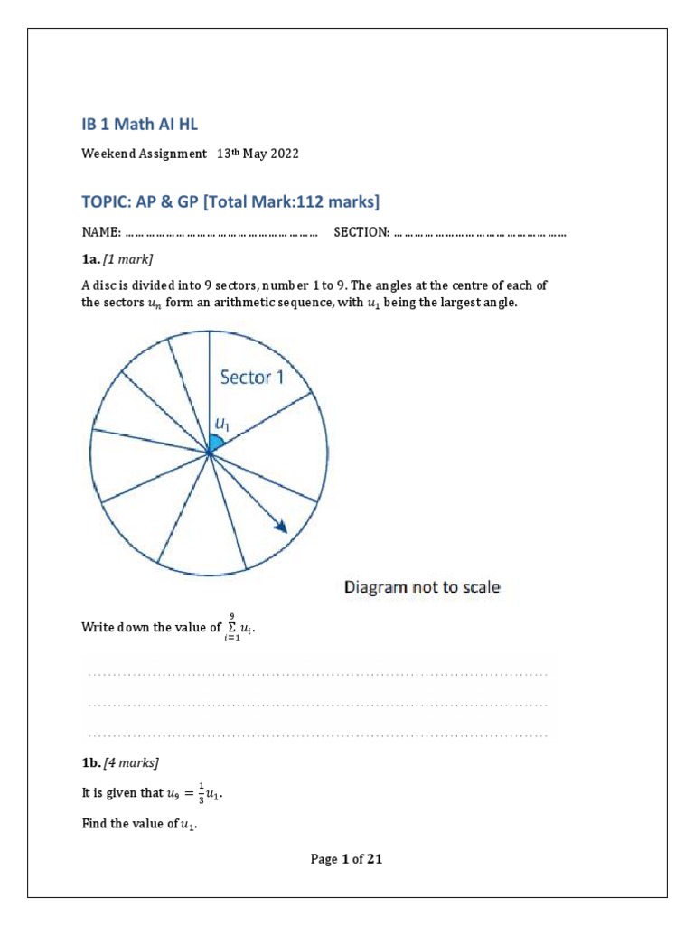 AP & GP Assignment, IB 1 Assignment, 13th May, 2022, PDF | PDF ...