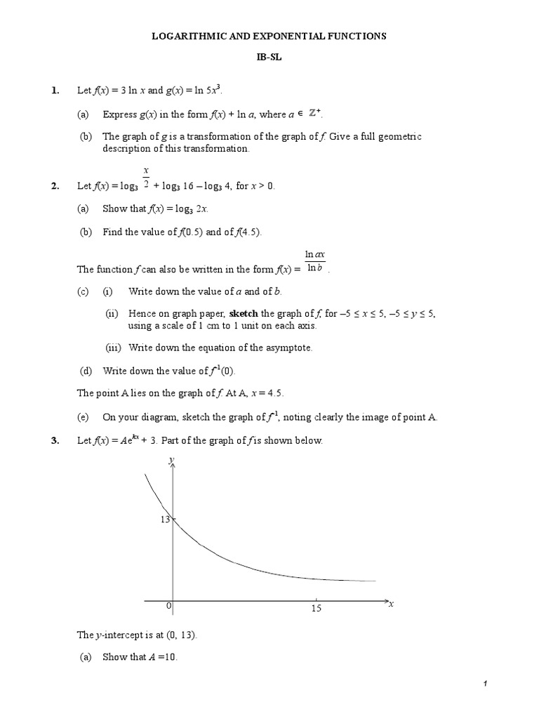 Logarithmic and Exponential Functions | PDF | Exponential Function | Logarithm