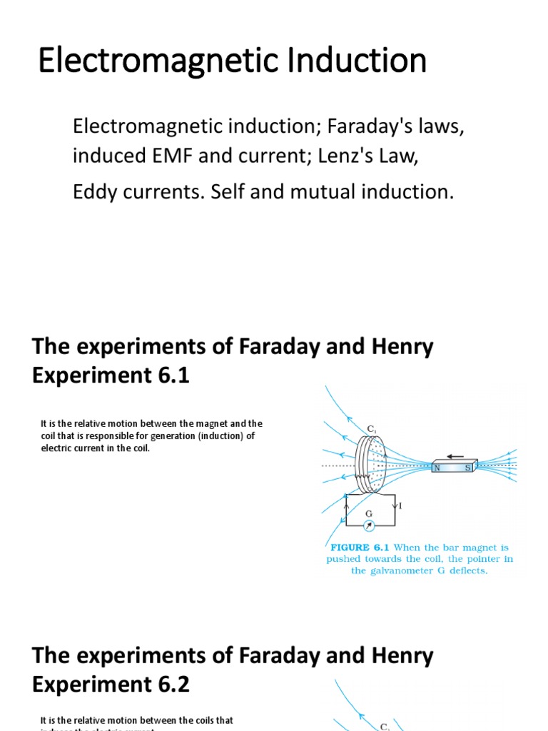 Electromagnetic Induction | PDF | Electromagnetic Induction | Inductance
