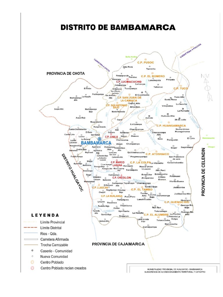 Mapa de Bambamarca | PDF