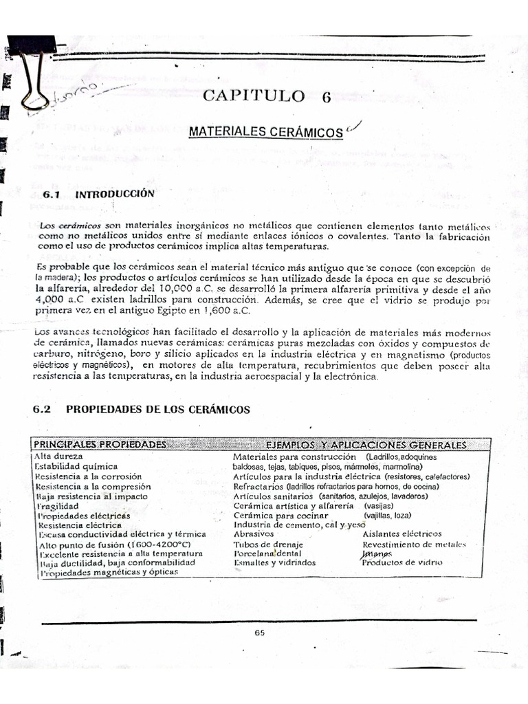 Tema 6 Materiales Ceramicos | PDF