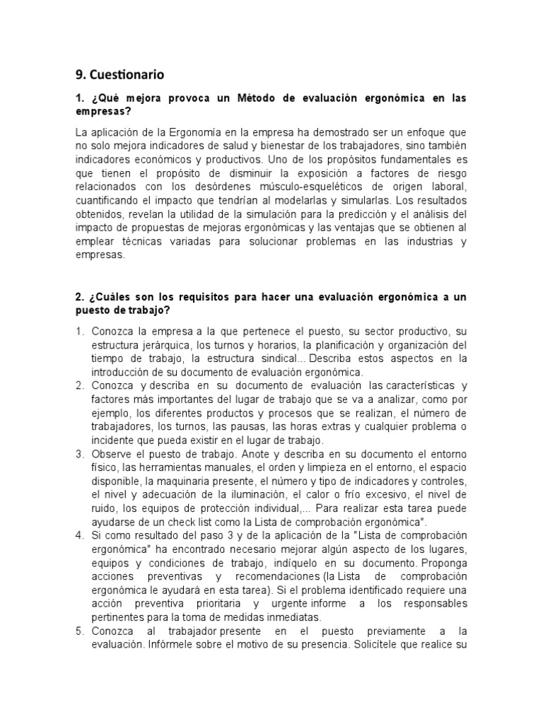 Metodo Rula | PDF | Factores humanos y ergonomía | Evaluación