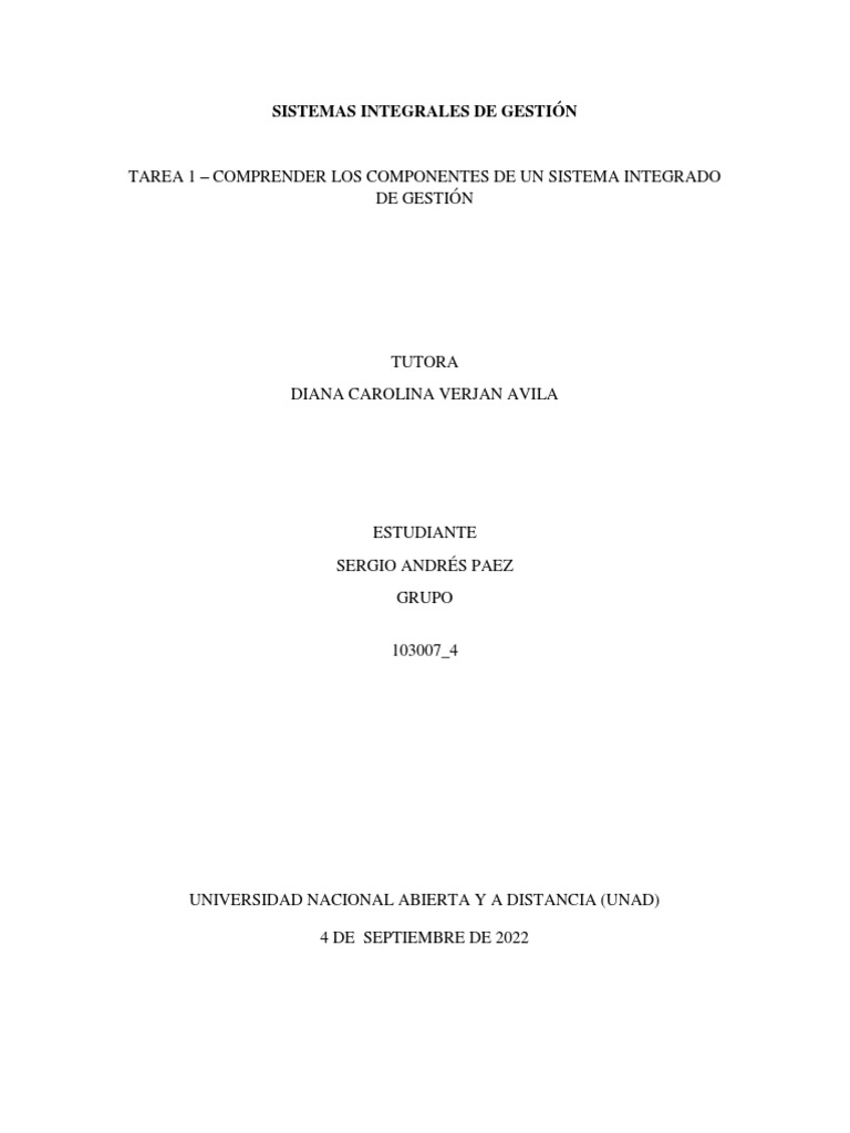 Sistemas Integrales De Gestión Pdf Calidad Comercial Planificación