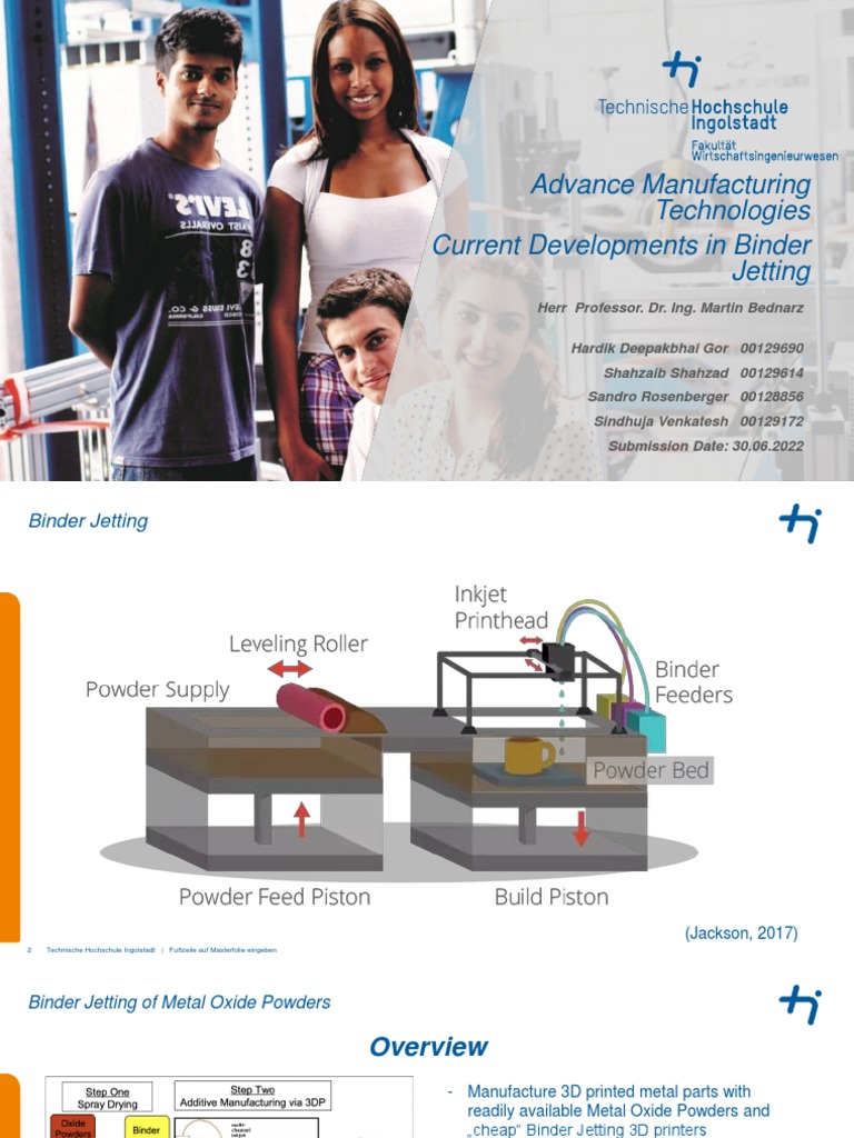 Team 6 Current Developments in Binder Jetting | PDF | 3 D Printing ...