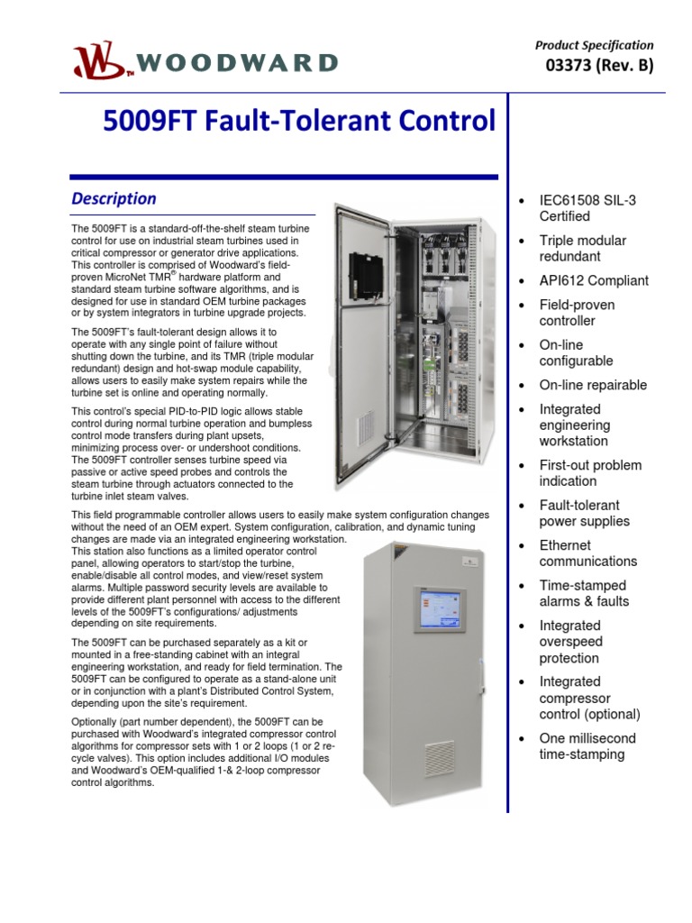 Woodward - 5009FT FaultTolerant Control | PDF