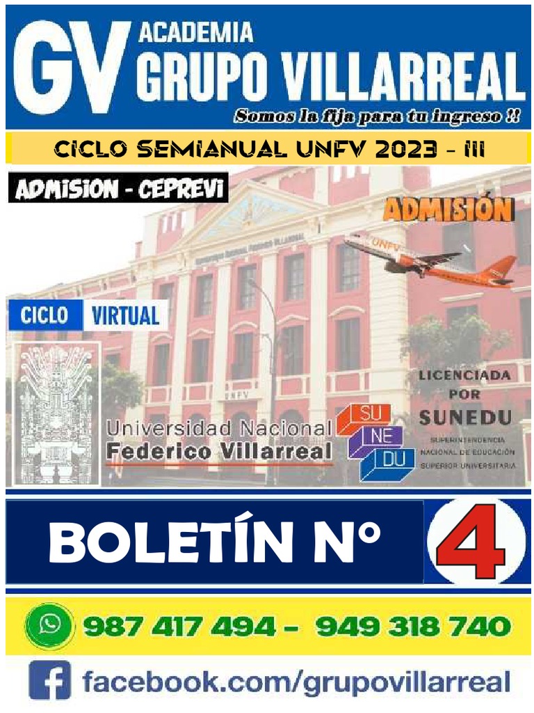Boletin #4 Unfv Ciclo 2023 Iii Virtual | PDF | Edipo
