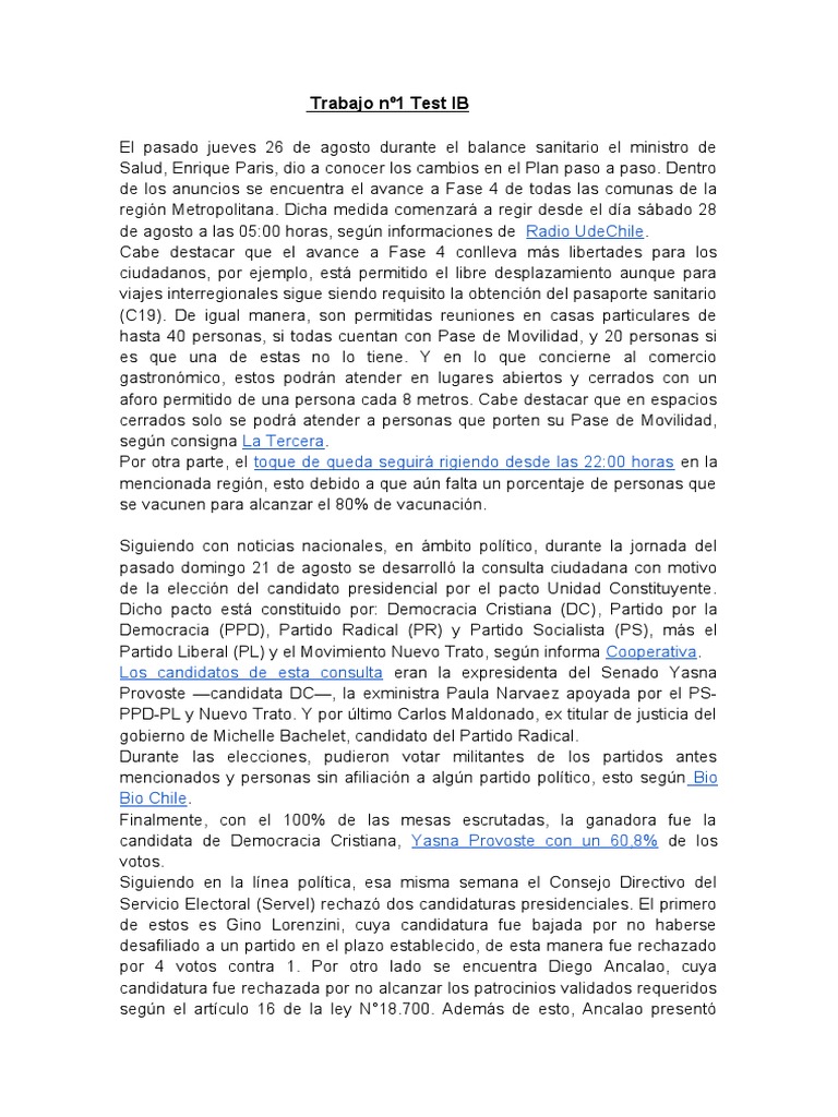 IB Arlette Fernandez Trabajo1 05092021 | PDF | Afganistán | Gobierno