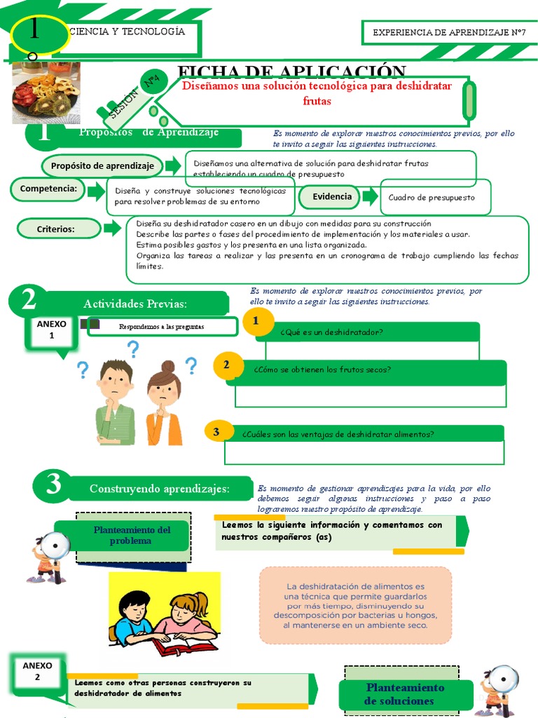 1° Ficha de Aplicación-Sesión 4-Sem.2-Exp.7-Cyt | PDF | Aprendizaje