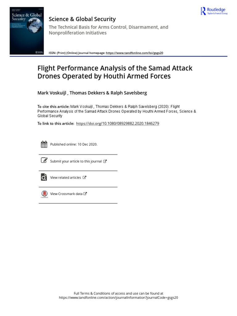 Flight Performance Analysis of The Samad Attack Drones Operated by ...