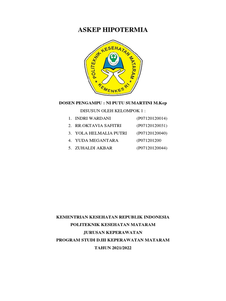KLP 1 Askep Hipotermia | PDF