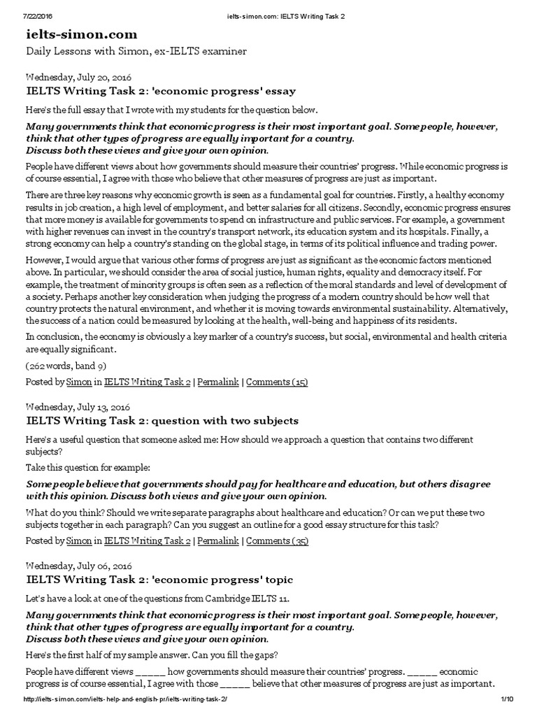Ielts Simon2 | PDF | Cost Of Living | Essays