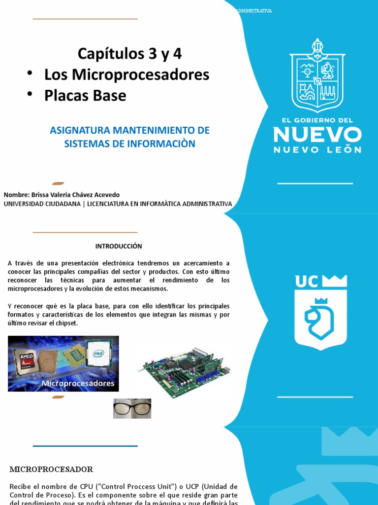 Los Microprocesadores | PDF | Microprocesador | Unidad Central de procesamiento
