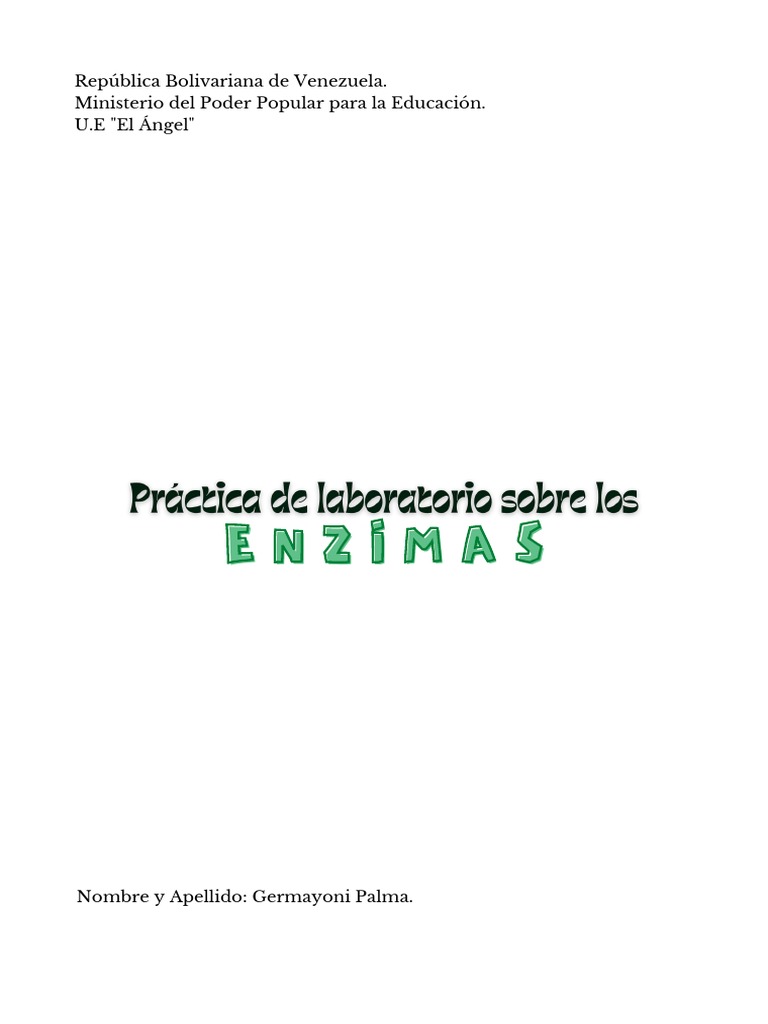 Enzimas | PDF | Enzima | Trifosfato de adenosina