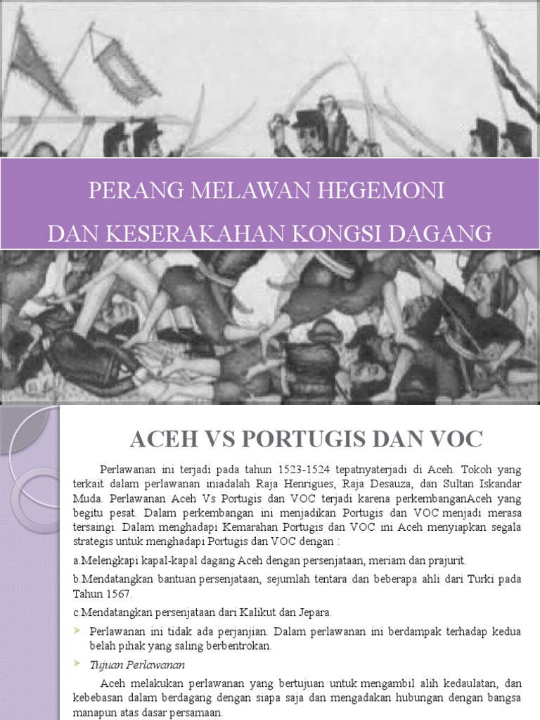 Perang Melawan Hegemoni Dan Keserakahan Kongsi Dagang | PDF