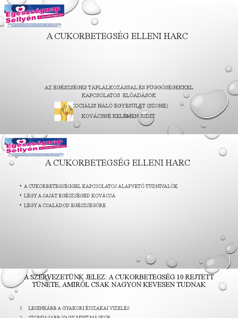 Sellye, Eg - Nap A Cukorbetegség Elleni Harc | PDF