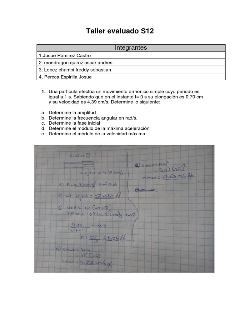Taller Evaluado 12-1 | PDF Taller Evaluado 12-1 | PDF