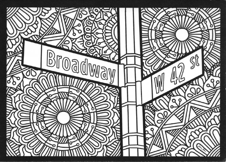 Broadway Color Page | PDF