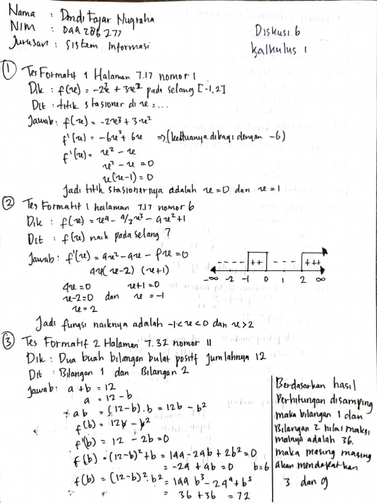 Diskusi 6 - Kalkulus | PDF