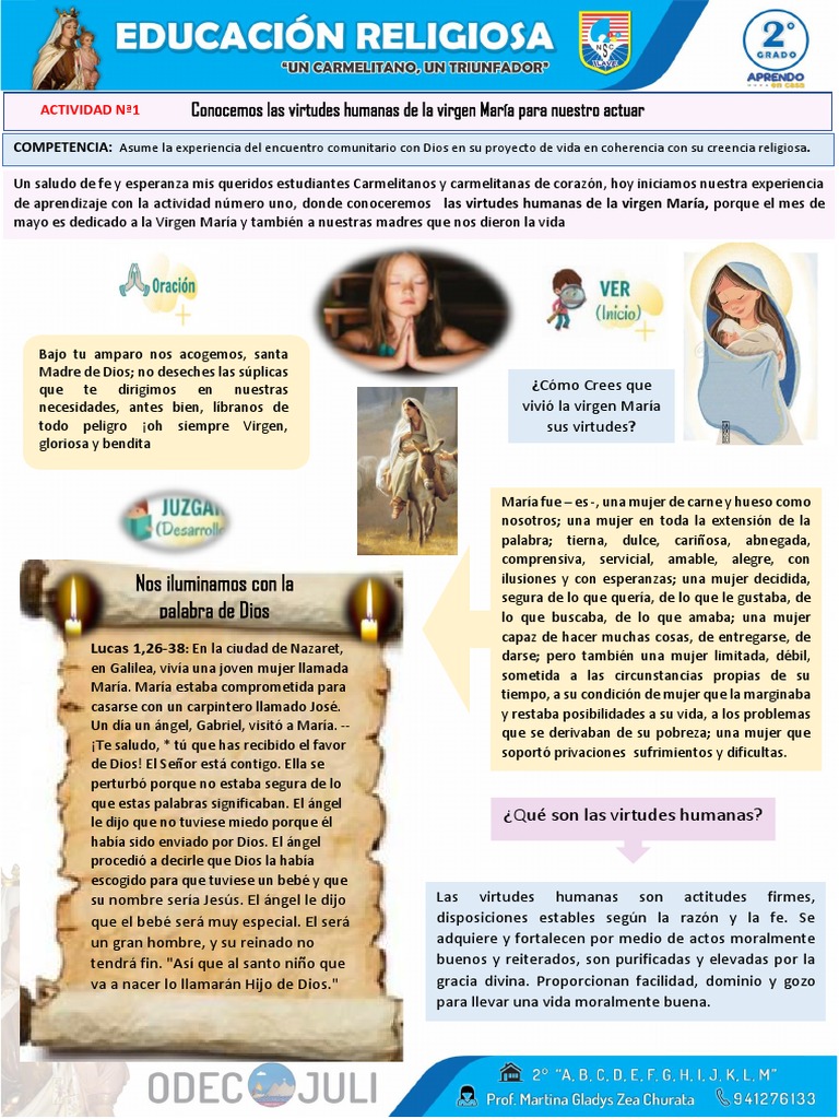 EdA 2 (Actividad 1) | PDF | María, madre de Jesús