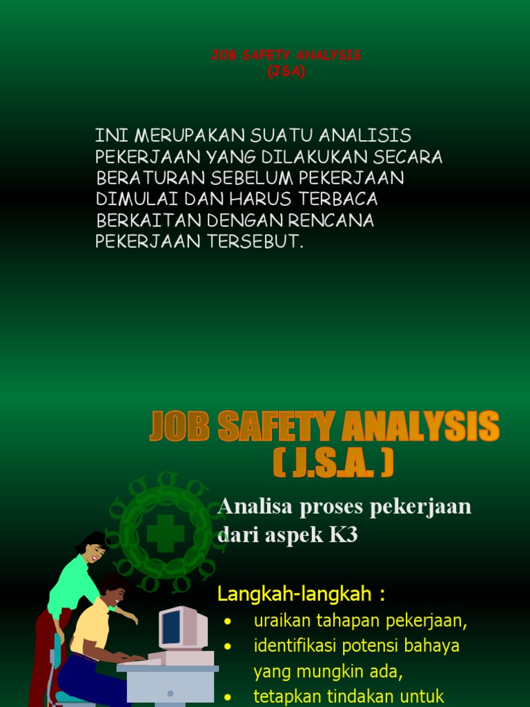 JSA (Job Safety Analysis) JSO (Job Safety Observation) | PDF