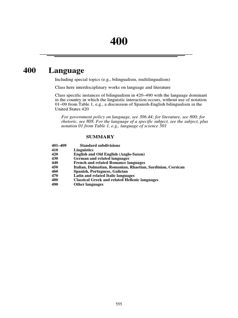 400 Language | PDF | Linguistics | Phonology