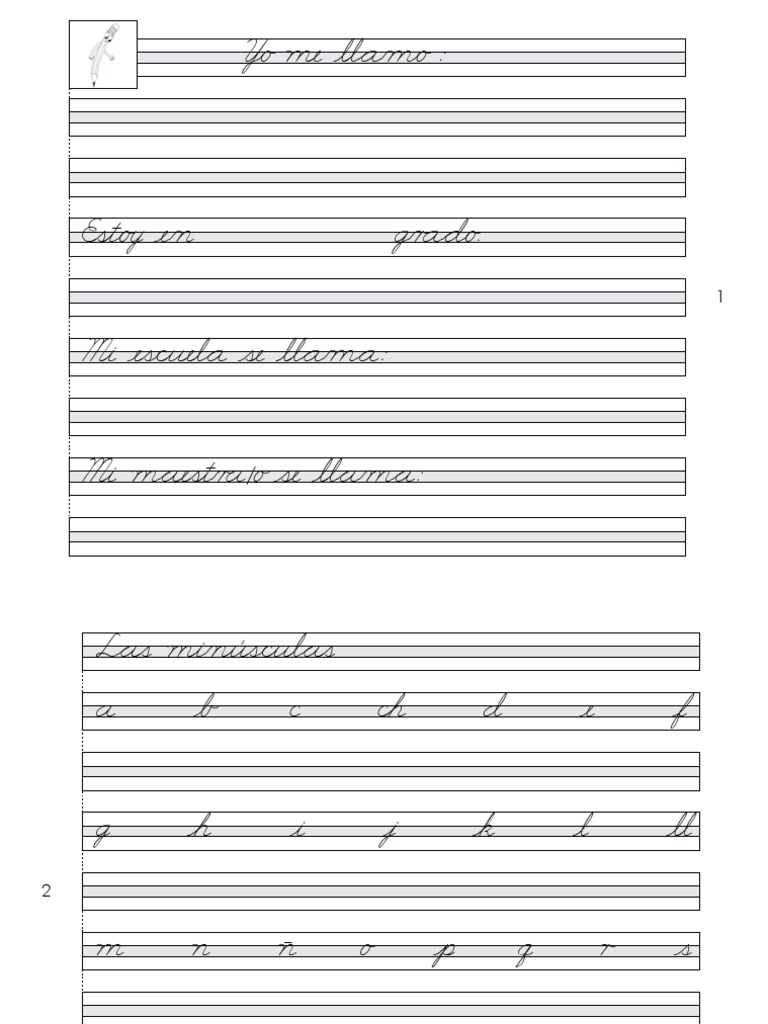 4 Cuaderno de Caligrafia | PDF