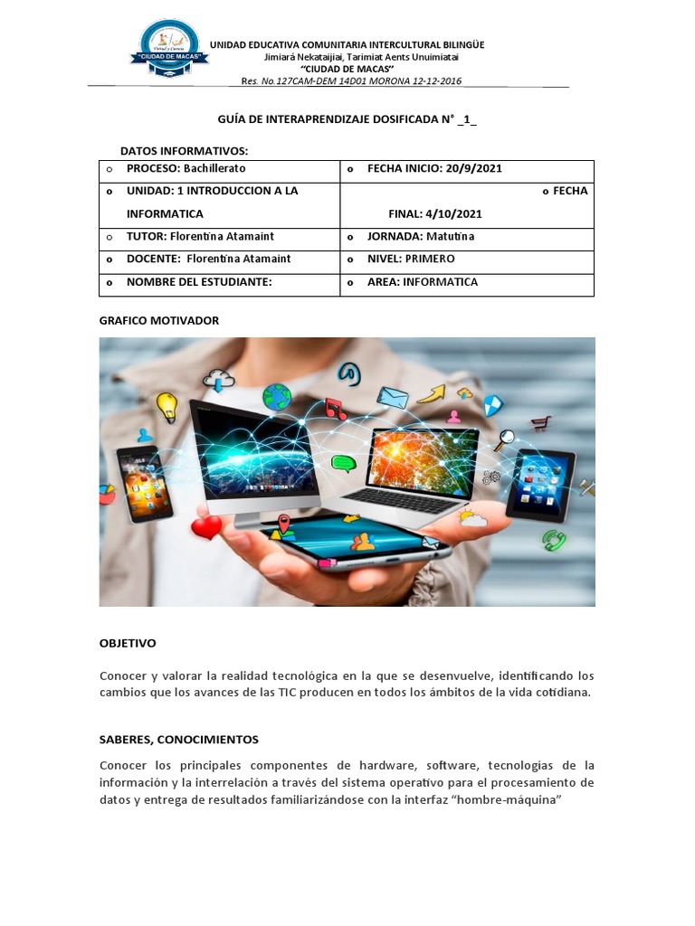 Introducción a Humanware y TIC | PDF | Informática