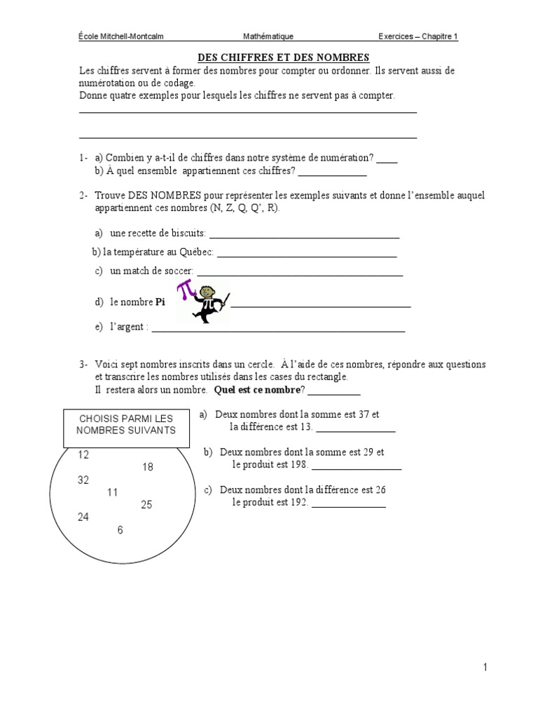 Cahier Exercices Chap1 2017 | PDF