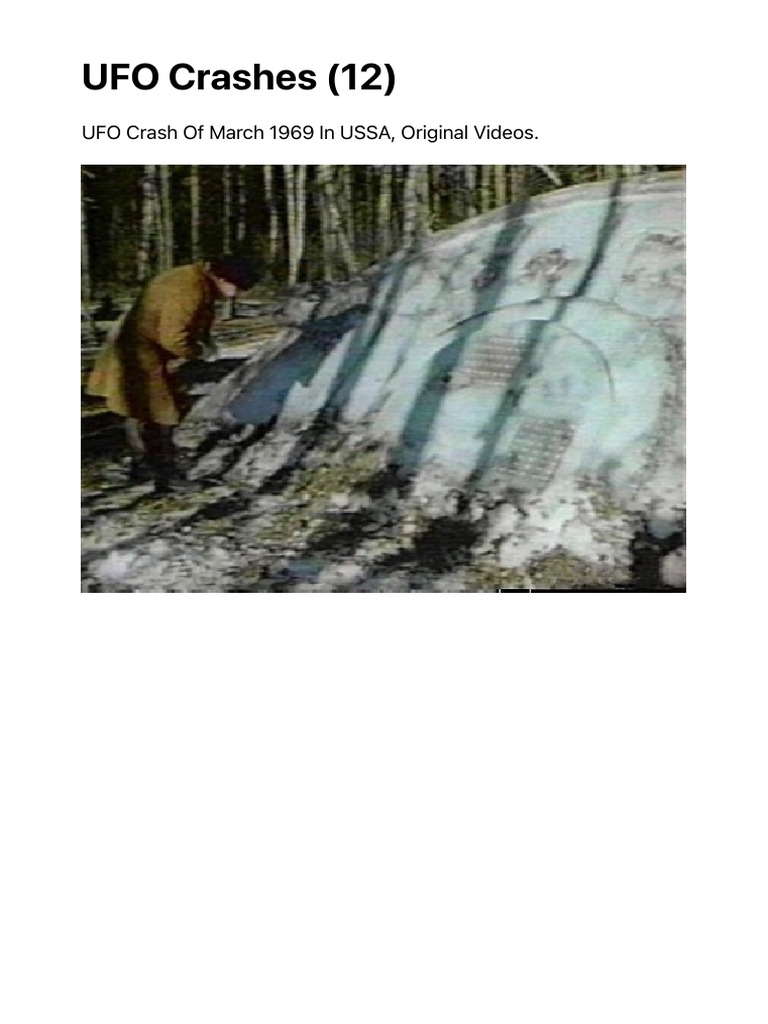 UFO SIGHTINGS DAILY - UFO Crashes | PDF | Unidentified Flying Object