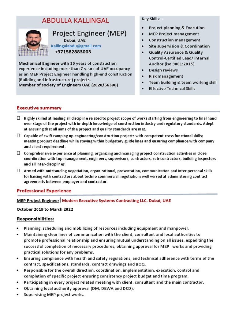 MEP Coordinator | PDF | Specification (Technical Standard) | Consultant